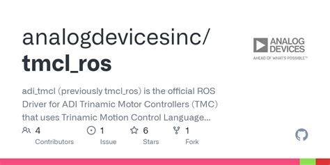 GitHub Analogdevicesinc Tmcl Ros Adi Tmcl Previously Tmcl Ros Is