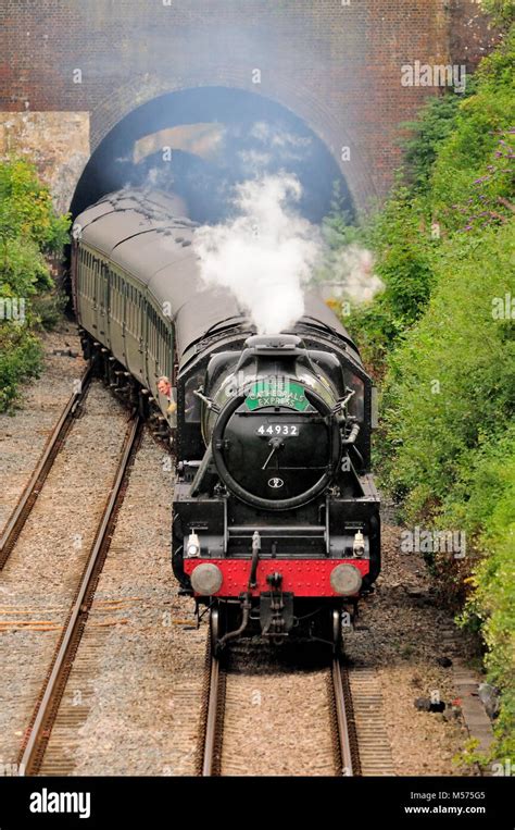 Lms Black Five No 44932 Arriving At Kemble With The Cathedrals Express
