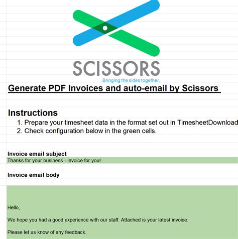 Excel Invoice Generator