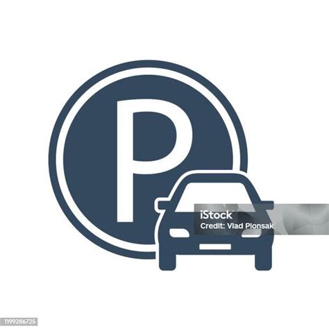 주차 구역 자동차 주차에 서명합니다 주차 공간 벡터 그림입니다 거리에 대한 스톡 벡터 아트 및 기타 이미지 거리 거리표식