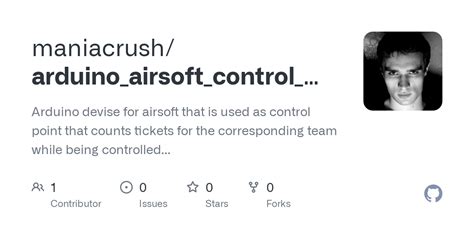 Github Maniacrusharduinoairsoftcontrolpoint Arduino Devise For Airsoft That Is Used As