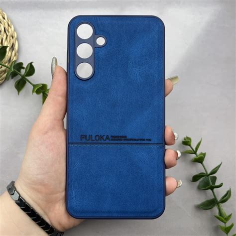 قاب گوشی Galaxy A16 سامسونگ Puloka اورجینال دوختی محافظ لنز دار آبی کد