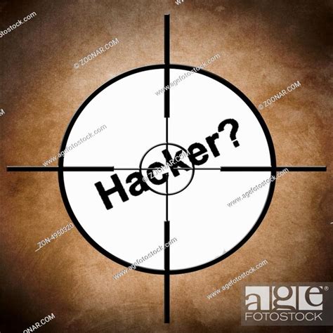 Hacker Target Stock Photo Picture And Rights Managed Image Pic ZON Agefotostock