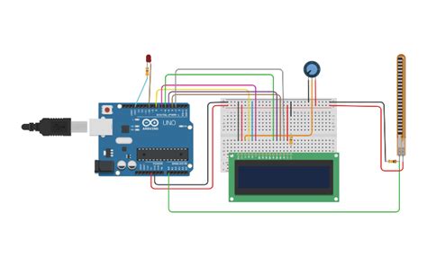 Circuit Design Flex Sensor Tinkercad