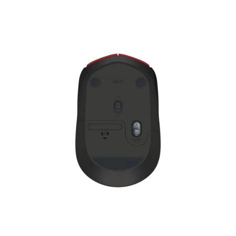Mouse Logitech M170 Óptico 1000dpi Wireless 3 Botones Rojo