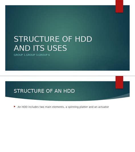 Structure Of Hdd And Its Uses Pdf