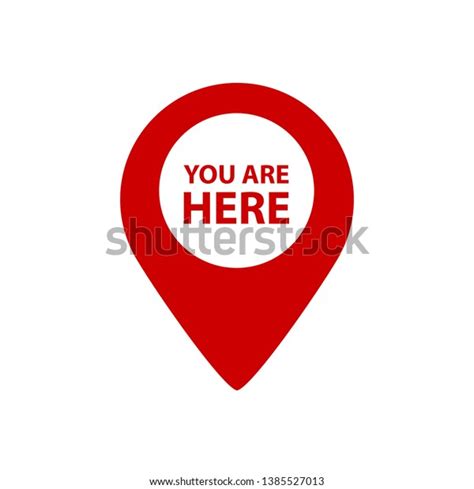 You Here Map Pointer Vector Illustration Stock Vector Royalty Free