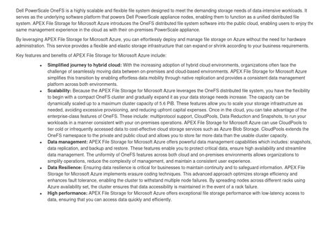 Benefits Of Running Onefs In The Cloud Introduction To Apex File