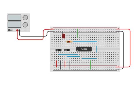 Circuit Design B220017 Xor Gate Verification Tinkercad