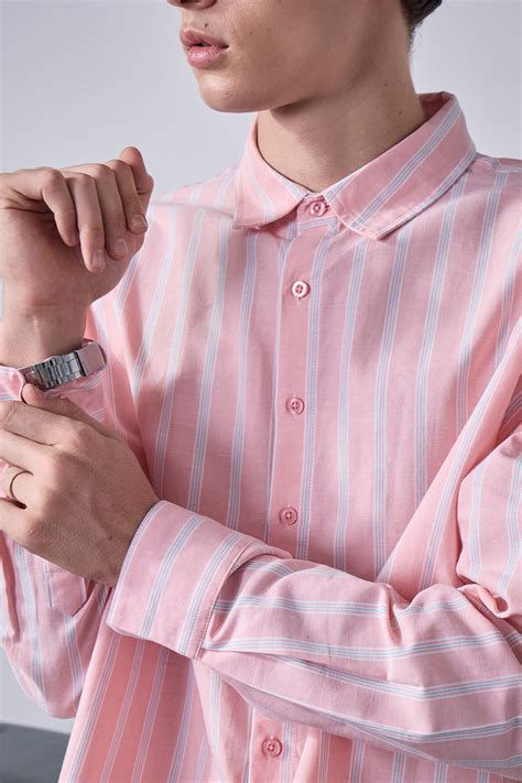 Pink Vintage Stripe Full Sleeve Shirt