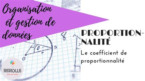 Cycle4 Coefficient De Proportionnalité Youtube