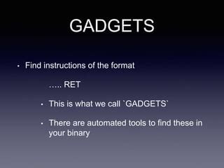Return Oriented Programming ROP Chaining PPTX