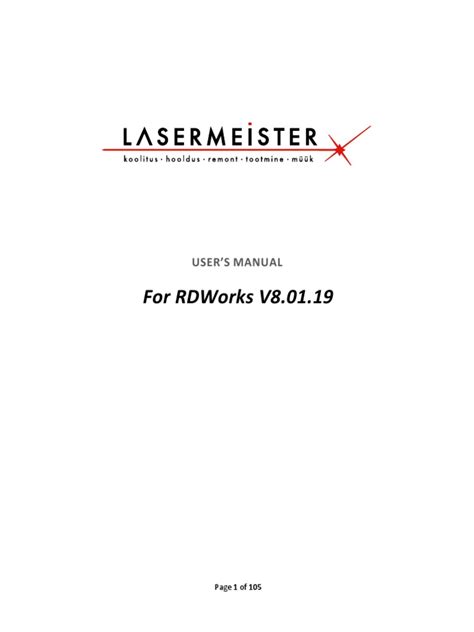 Rdworks V8 Manual Pdf Computer File Menu Computing
