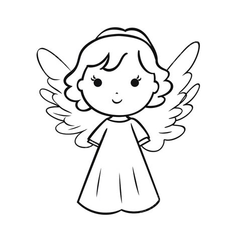 만화 일러스트 만화 일러스트 천사 색칠하기놀이 기본 간단한 귀여운 만화 천사 개요 Png 일러스트 및 이미지 에 대한 무료 다운로드 Pngtree