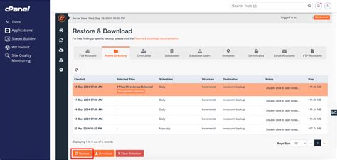 How Do I Restore A File Using Jetbackup
