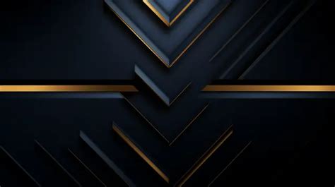 Golden Accent Stripes On Dark Blue Background Classic Blue Background