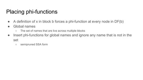 Ssa Phi Functions Placements Ppt
