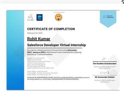 Rohit Sonu On Linkedin Salesforce Virtualinternship Trailhead Superbadges Techskills…