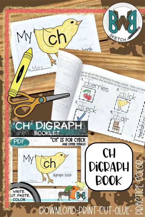 Digraphs Ch Chick Practice Words Beginning And Ending With Ch Digraph Printable Activities