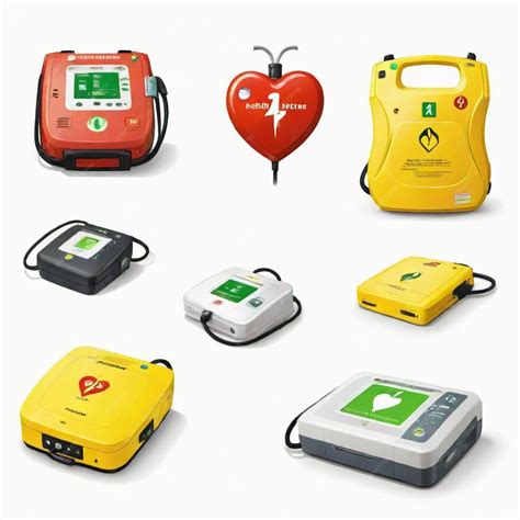 Defibrillator Detailed Vector Set Premium Ai Generated Vector