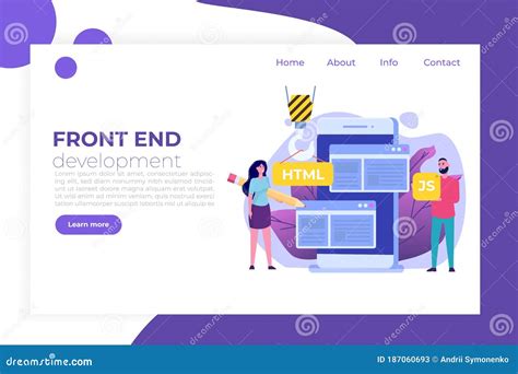 Programming Software Or App Web Design And Front End Development Concept Stock Vector