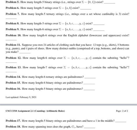 Solved Problem 5 How Many Length 5 Binary Strings Ie