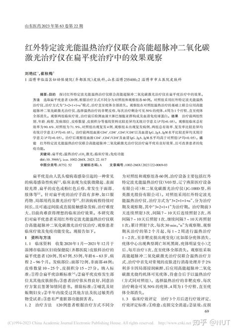 转载温热免疫成果转化应用于临床联合治疗文献扁平疣 知乎
