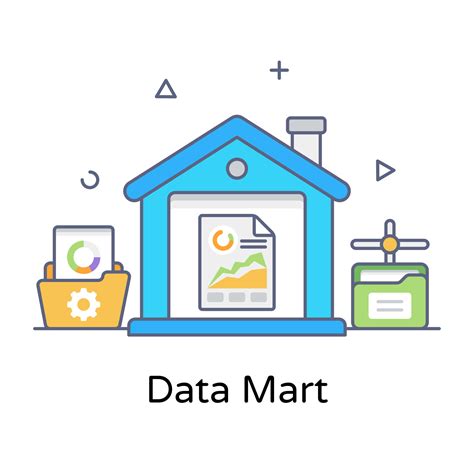 Business Data Inside Warehouse Showcasing Data Mart Icon 6216212 Vector
