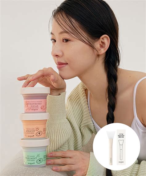 11 실리콘브러쉬증정 푸드 마스크 120g 6종교차선택가능