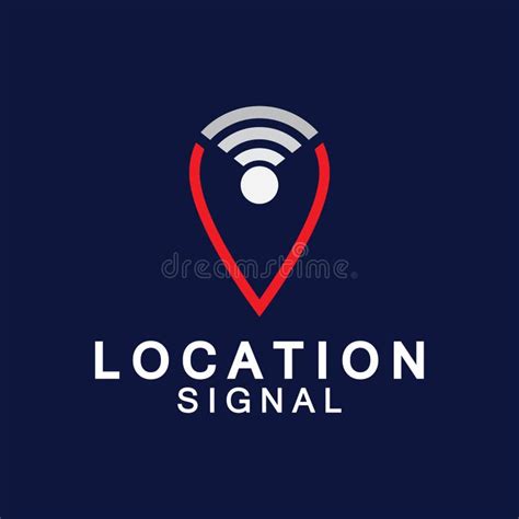 Pointer Map With Wifi Internet Signal Location Connection Icons Logo