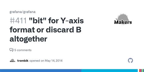 Bit For Y Axis Format Or Discard B Altogether · Issue 411 · Grafana