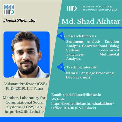 Department Of Computer Science And Engineering Iiit Delhi On Linkedin Cseiiitdfaculty