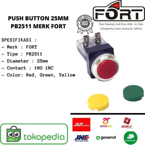 Jual TOMBOL Push ON HIJAU Saklar Pencet Box Panel Listrik Switch Button Kota Surabaya TOKO