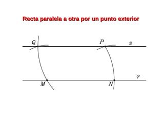 Recta Paralela A Otra Por Un Punto Exterior Odp