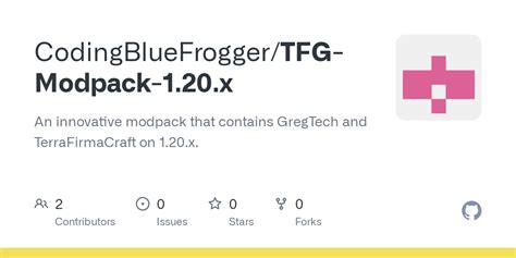 GitHub CodingBlueFrogger TFG Modpack X An Innovative Modpack That Contains GregTech And