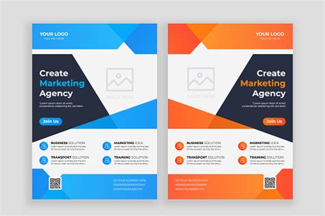 기업 비즈니스 전단지 포스터 템플릿 디자인 보고서 전단지 커버 브로플렛 연간 파란색 벡터 일러스트와 A4 인쇄 레이아웃 0명에