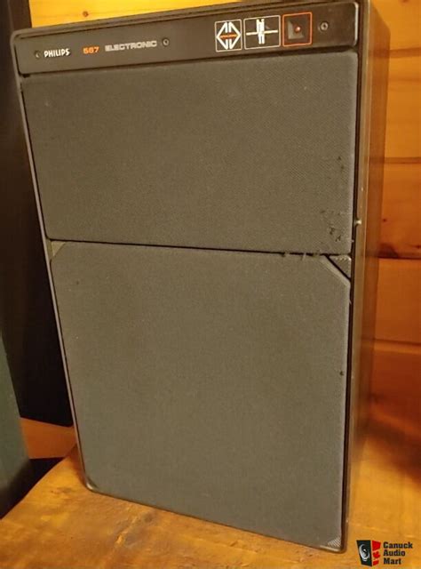 Philips Motional Feedback Powered Speakers Excellent Working Condition Photo Us