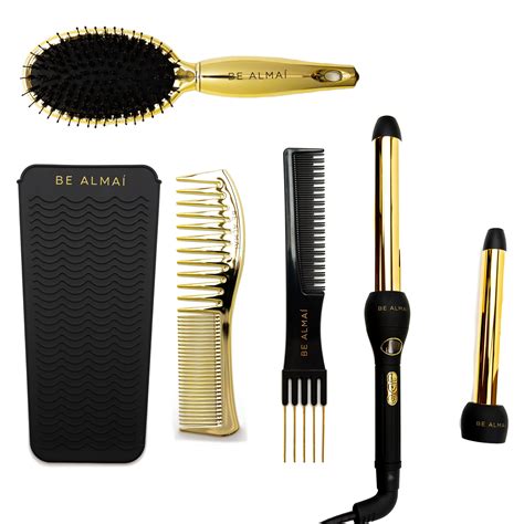 Luxury GOLD Wand Styling Set Be Almai Hair Tools