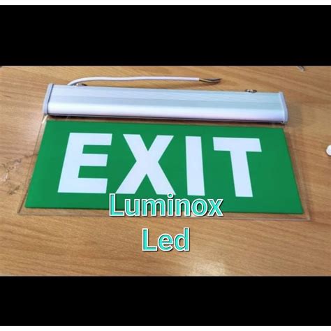 Jual Lampu Exit Gantung Led 5w 5watt Emergency Exit Lamp 2sisi 2muka 220volt Shopee Indonesia