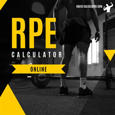 Rpe Calculator Hba1c Calculator