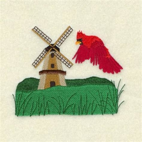 Soaring Male Cardinal Machine Embroidery Design Embroidery Library At