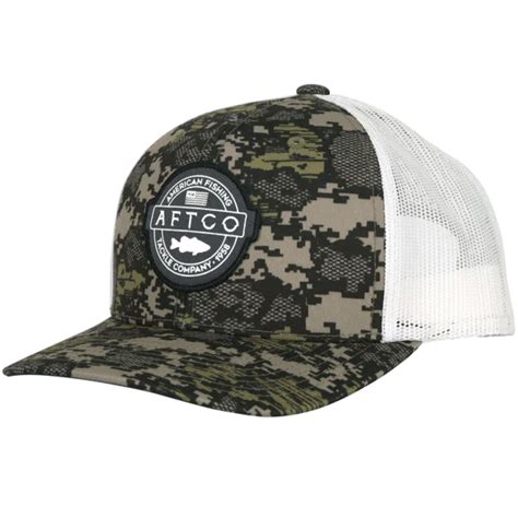 Aftco Bass Patch Trucker Hat Just Fishn