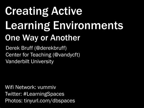 Creating Active Learning Environments Pdf