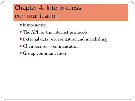 Ppt Chapter 4 Interprocess Communication Powerpoint Presentation Free Download Id6156948