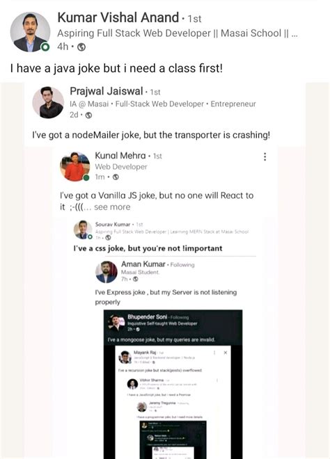 Piyush Agrawal On Linkedin I Have A Joke About Typescript But Wait I Have To Make The Interfaces