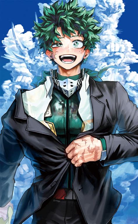 Deku Suit Manga Realistic Deku Official Art Izuku New Suit Izuku
