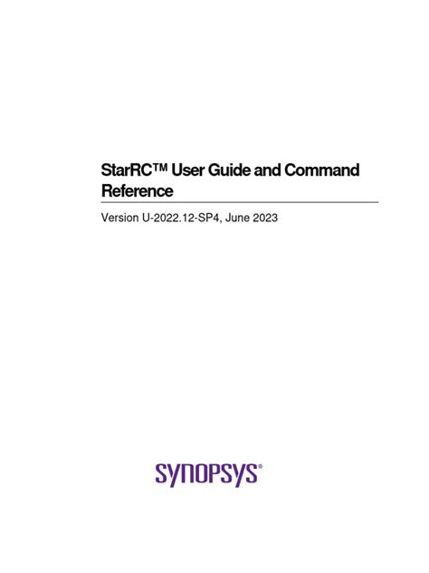 Starrc™ User Guide And Command Reference Download Free Pdf License
