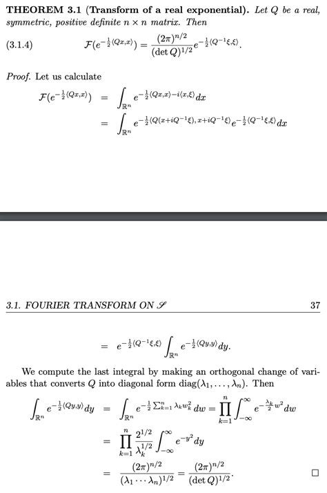 Linear Algebra Fourier Transform Of Real Exponential Mathematics
