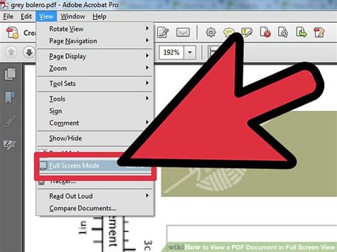 how to view a pdf document in full screen view 15 steps