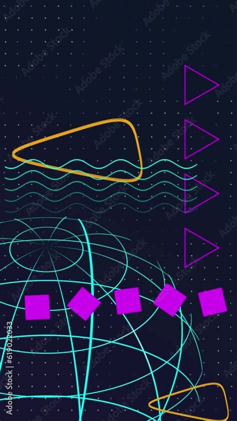 Dynamic Abstract Shape Background Geometric Shapes Loop Animation Modern Background